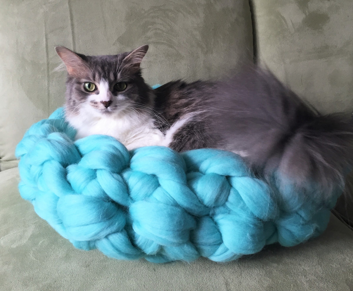 Arm crochet your own cat bed! – BeCozi