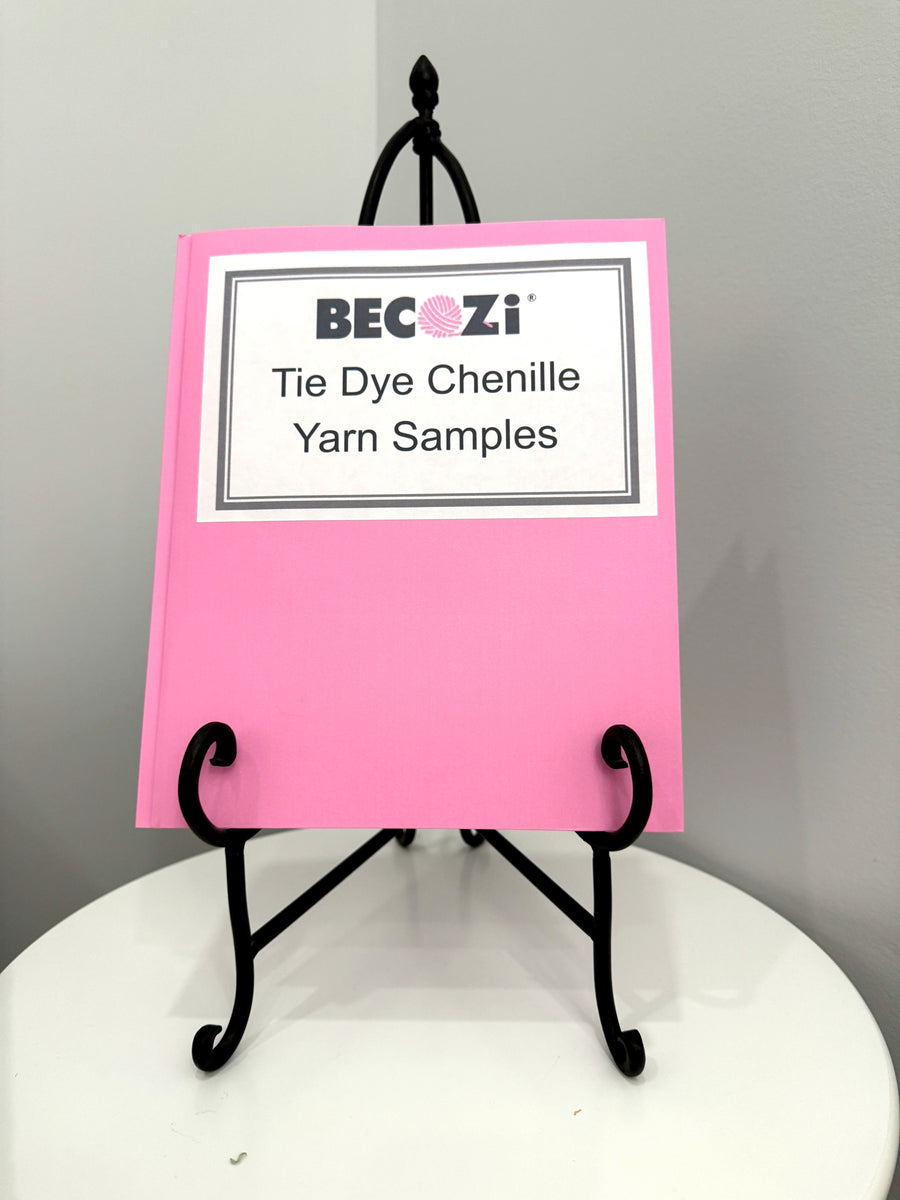 Tie-Dye Chunky Chenille Yarn Color Card – BeCozi