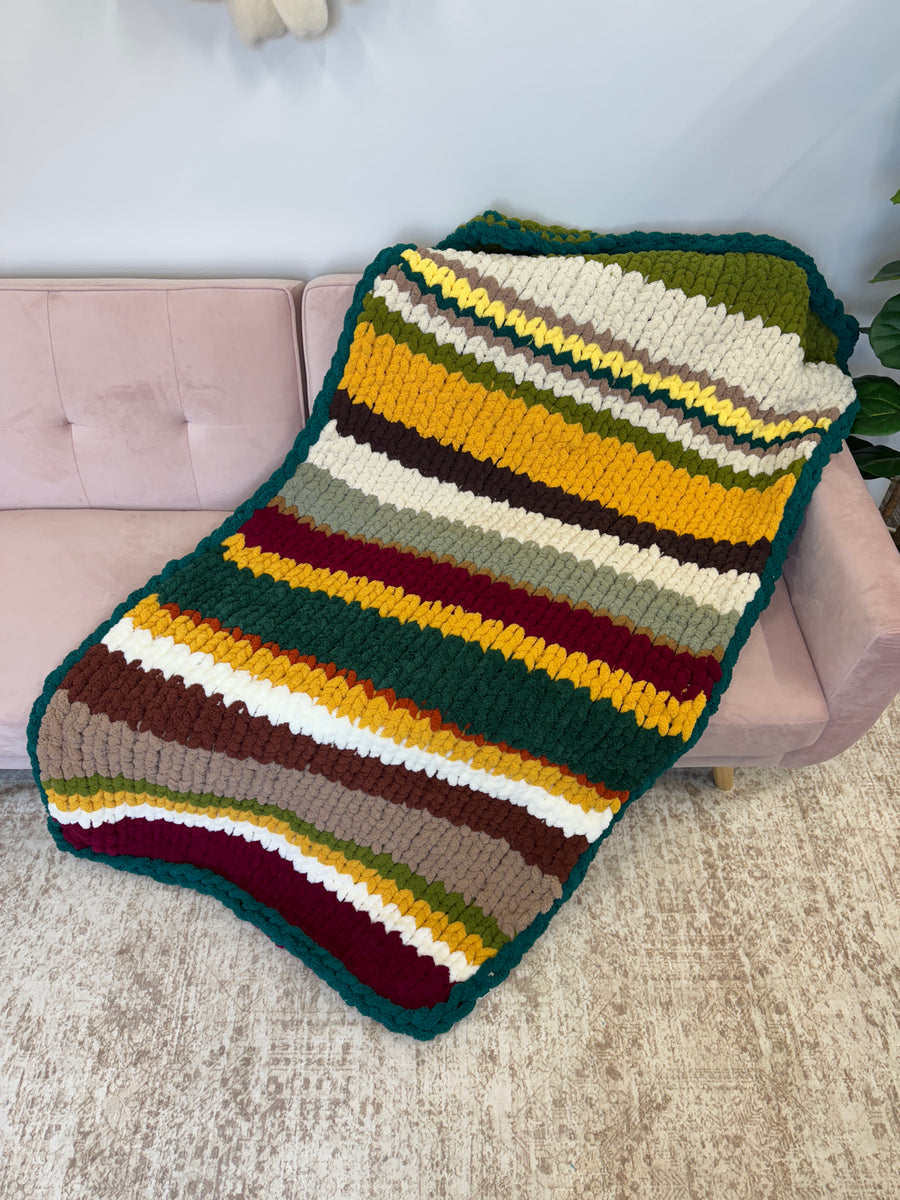 Fall Striped Blanket – BeCozi